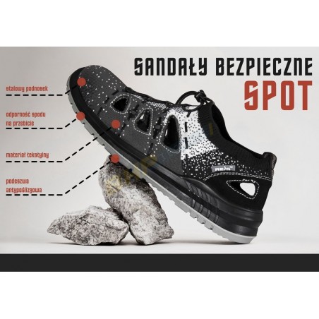 Buty bhp ochronne REIS BRSPOT z otworami - BHP Technik