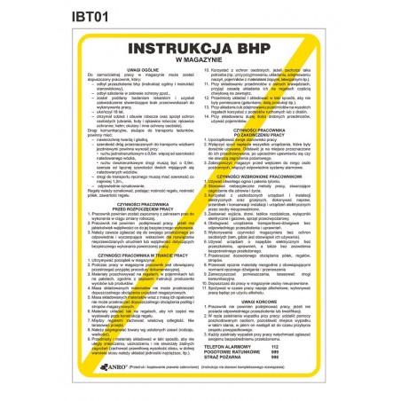 Instrukcja bezpieczeństwa i higieny pracy w magazynach