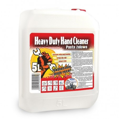 Pasta BHP do rąk HEAVY DUTY HAND CLEANER 5 Litrów w bańce DUŻA